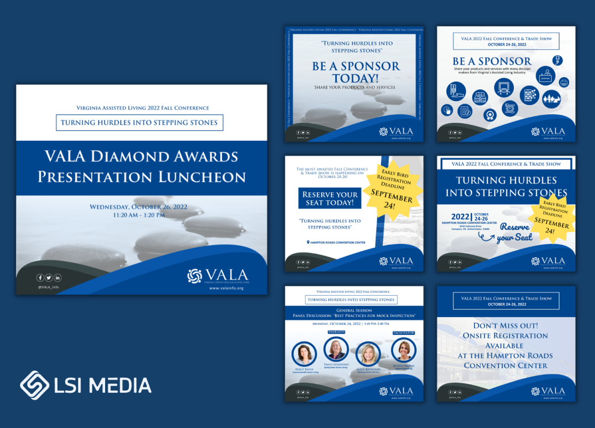 VALA (Virginia Assisted Living Association): Social Media Management & Graphic Design - LSI Media