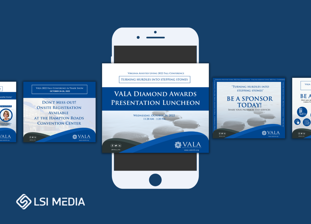 VALA (Virginia Assisted Living Association): Social Media Management & Graphic Design - LSI Media