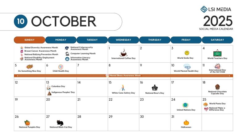 Celebrating October: A Month of Awareness, Learning & Connection - LSI ...